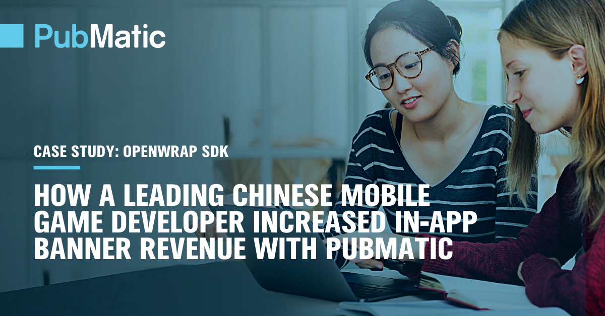 Mobile App Developer Increases In-App Banner Ads Revenue with PubMatic