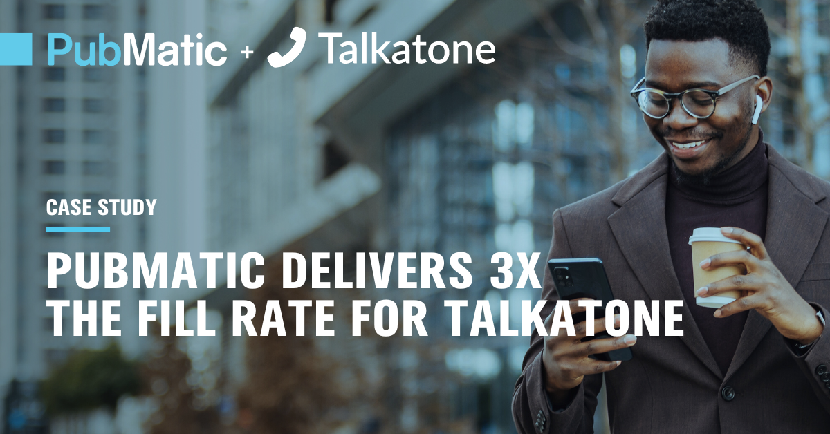 PubMatic Delivers 3X the Fill Rate for Talkatone | PubMatic