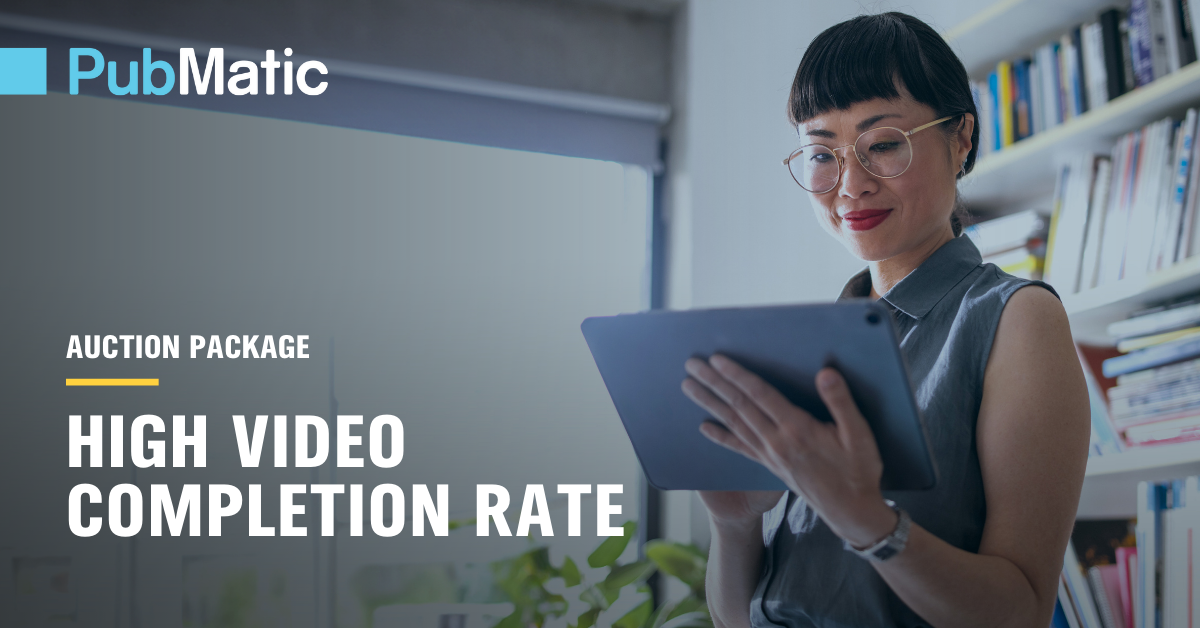 High Video Completion Rate Auction Packages | PubMatic